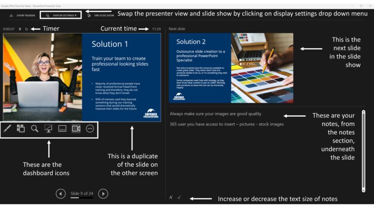 PowerPoint Presenter View - Executive Support Magazine