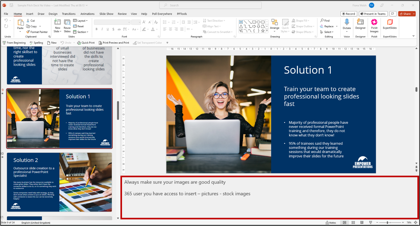 PowerPoint Presenter View - Executive Support Magazine